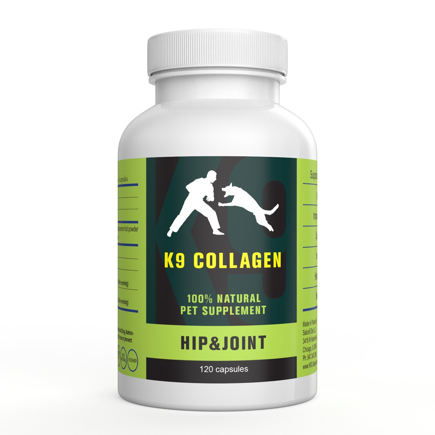 K9 Collagen Hip & Joint Supplement for Dogs - Supports Healthy Joints Cartilage & Skin Vitamins for Dogs - Aids Muscle Regeneration Boosts Collagen Production for Better Overall Health