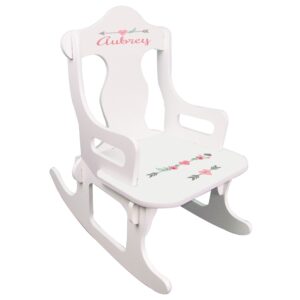 my bambino personalized puzzle rocking chair toddler girls rocker boho child's tribal arrows