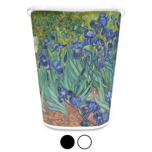 RNK Shops Irises (Van Gogh) Waste Basket - Single Sided (White)