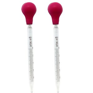 oess glass graduated dropper pipettes with red rubber caps 10ml pk/2