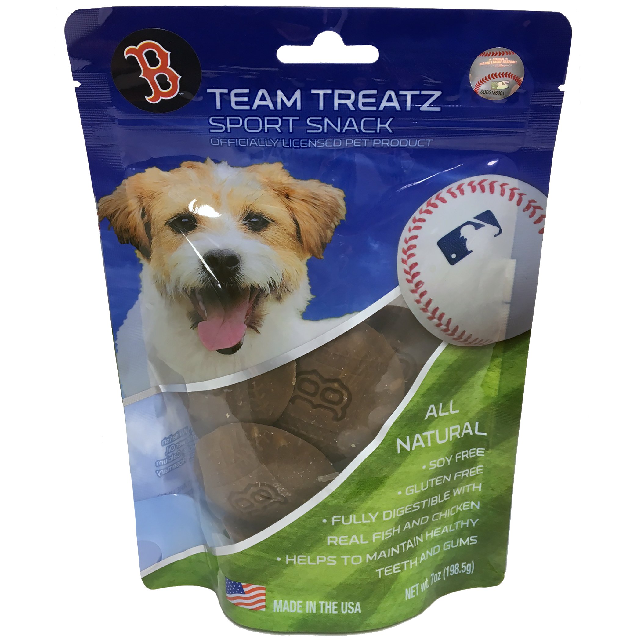 Mlb Boston Red Sox Dog Treats. Delicious Baseball Shaped Cookies For Dogs & Cats. Best Dog Rewards. Natural & Healthy Dental Dog Snack.