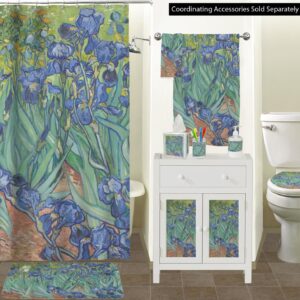 RNK Shops Irises (Van Gogh) Waste Basket - Single Sided (White)