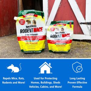 Nature’s MACE Rodent Repellent 22lb, Rodent Repellent Granules for Indoor & Outdoor, Mouse and Rat Prevention, for Garage, Attic, Kitchen, Car, Peppermint Oil Blend, Safe to Use, Covers 4,400 Sq Ft