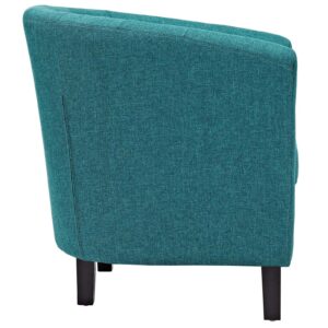 Modway Prospect Upholstered Fabric Contemporary Modern Accent Arm Chair in Teal