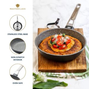 MasterClass Master Class Cast Aluminium Induction-Safe Non-Stick Frying Pan, 20 cm (8"), Grey