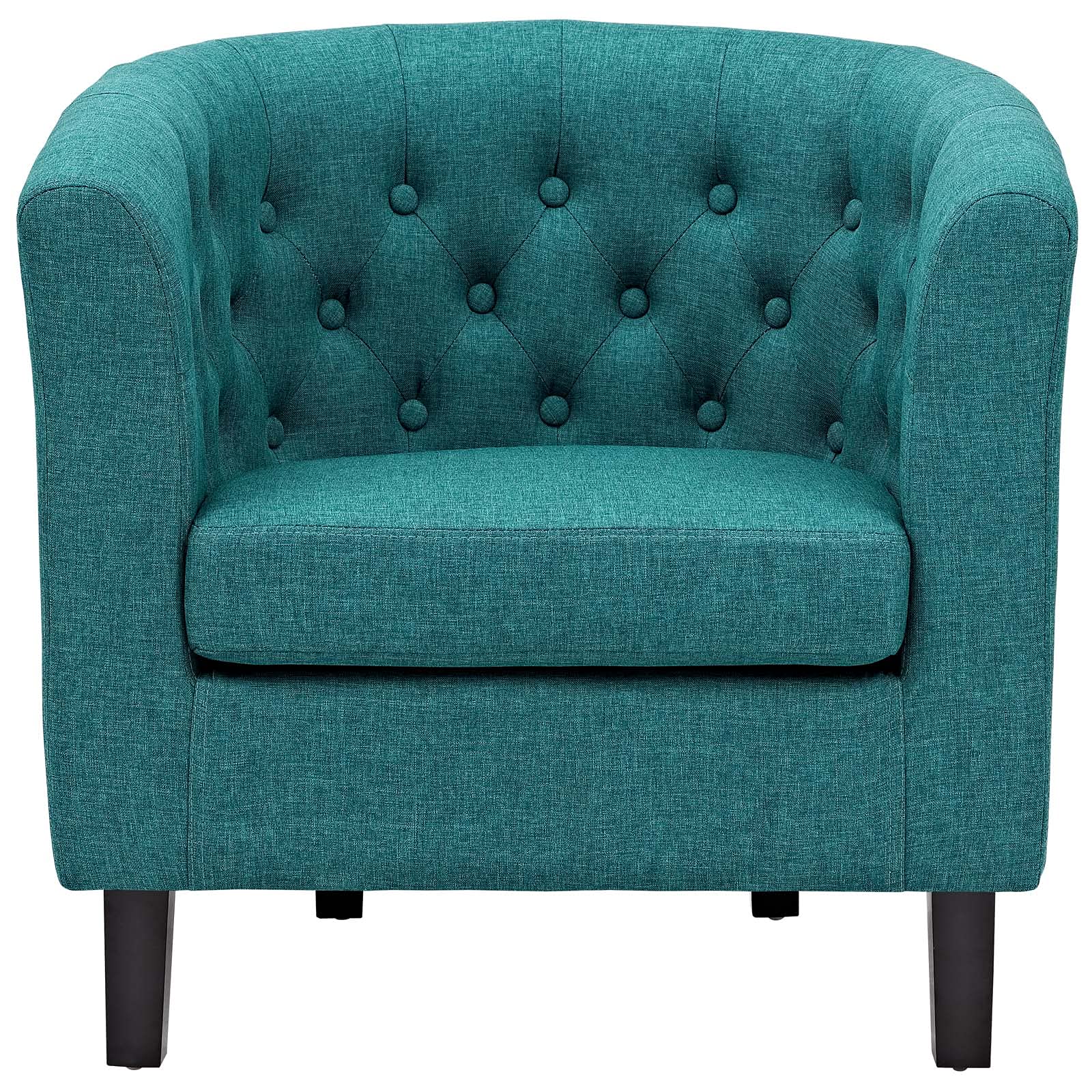 Modway Prospect Upholstered Fabric Contemporary Modern Accent Arm Chair in Teal