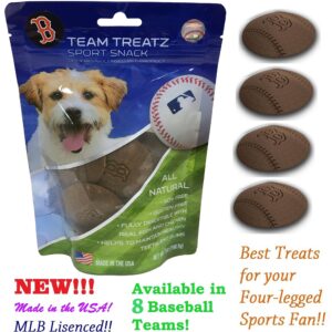 Mlb Boston Red Sox Dog Treats. Delicious Baseball Shaped Cookies For Dogs & Cats. Best Dog Rewards. Natural & Healthy Dental Dog Snack.