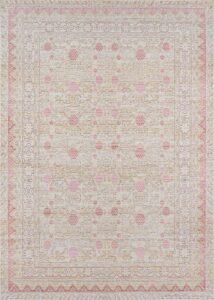 momeni rugs isabella traditional oriental flat weave area rug, 7'10" x 10'6", pink