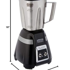 Waring Commercial BB300S 1-Hp bar Blender, Black 48 oz