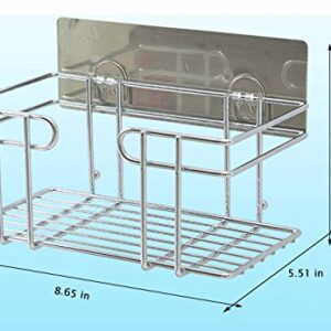 Catch 101 All Purpose Bathroom Kitchen Wall Caddy Basket Storage Organizer with Removable Bracket - Great for Bathroom, Kitchen, Garage, Laundry Room