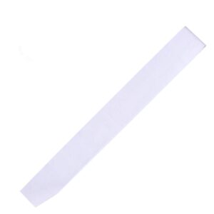 djdz 4 pack white blank (plain) satin sash party accessory for party,wedding decorations and diy - design your own sash (white)