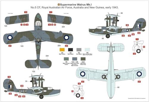 Airfix Model Airplane Kit Gift Set - A09183 Supermarine Walrus Mk.I, Plastic Plane Model Kits for Adults & Kids 14+, Skill Level 3, 1:48 Scale WW2 Military Aircraft Models - Real Aeroplane Models