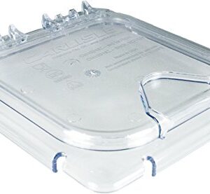 Carlisle FoodService Products CFS CM10318Z07 Coldmaster EZ Access Lid, 1/6 Size, 0.9" Height, 7" Width, 6.5" Length, Polycarbonate (PC), Clear (Pack of 2)