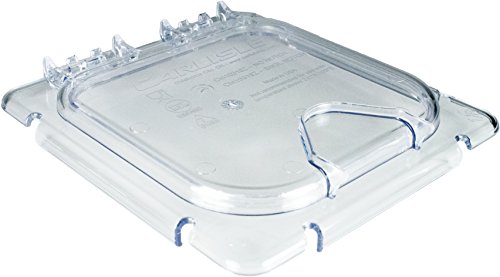 Carlisle FoodService Products CFS CM10318Z07 Coldmaster EZ Access Lid, 1/6 Size, 0.9" Height, 7" Width, 6.5" Length, Polycarbonate (PC), Clear (Pack of 2)