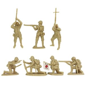 BMC WW2 Iwo Jima Plastic Army Men - 32 American and Japanese Soldier Figures