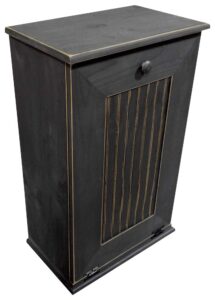 sawdust city tilt-out wooden trash bin holder (old - black)