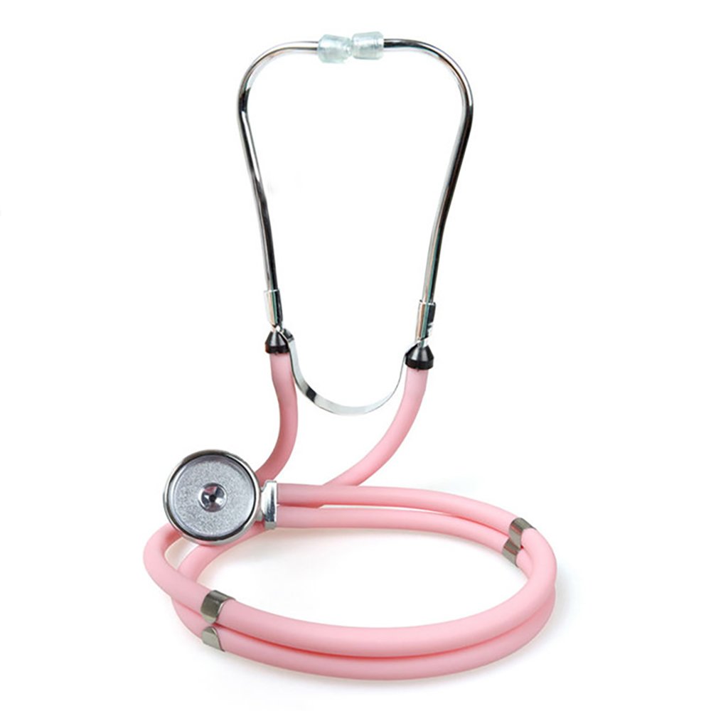 SURGICAL ONLINE Pink Stethoscope Double Tube Adult and Pediatric Stethoscope - Ideal Gift for EMT, Nurse, Doctor, Medical Student, Paramedic and First Responders - Breast Cancer Awareness Edition