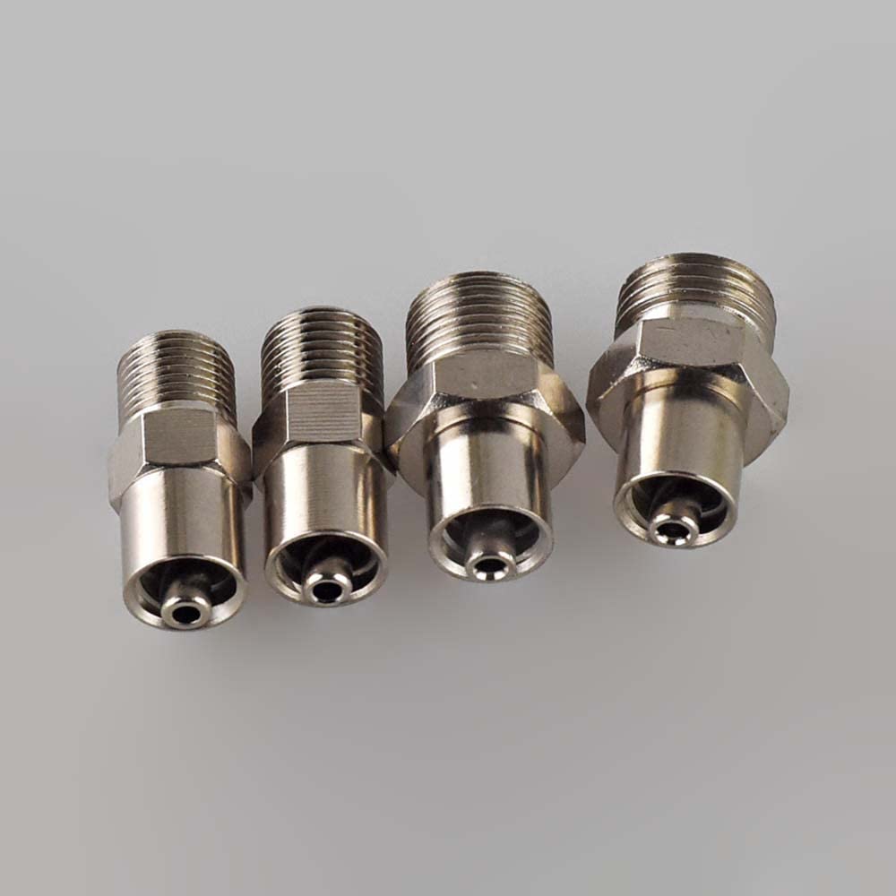 Fhis Dispensing Locking Head Luer Lock Adapter Screw End G1/8,G1/4, M10*1, M12*1 Optional for Automatic Dispensing Valve (1/4”)