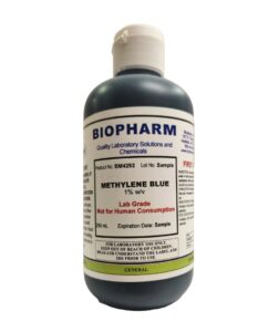 methylene blue 1% aqueous solution (for lab use only — not for human consumption) — 250 ml — convenient dispensing cap