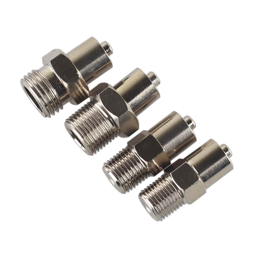 Fhis Dispensing Locking Head Luer Lock Adapter Screw End G1/8,G1/4, M10*1, M12*1 Optional for Automatic Dispensing Valve (1/4”)