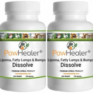 Dissolve Herbal Formula - 2 Pack - Fatty Lumps & Bumps Remedy for Dogs & Pets - 100 Grams Powder/ea