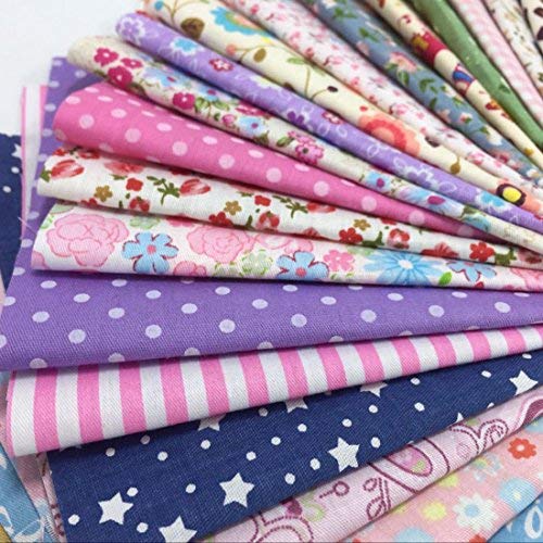 levylisa 100 Pieces 6'' x 6''100% Printed Cotton Quilting Fabric Patchwork Precut Fabric Quilt Squares DIY Sewing Quarter Bundle Fabric for DIY Craft Embellishment Sewing Scrapbooking Quilting