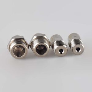 Fhis Dispensing Locking Head Luer Lock Adapter Screw End G1/8,G1/4, M10*1, M12*1 Optional for Automatic Dispensing Valve (1/4”)