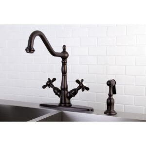 Kingston Brass KS1231BEXBS Essex Kitchen Faucet, 8-1/2 Inch in Spout Reach, Polished Chrome