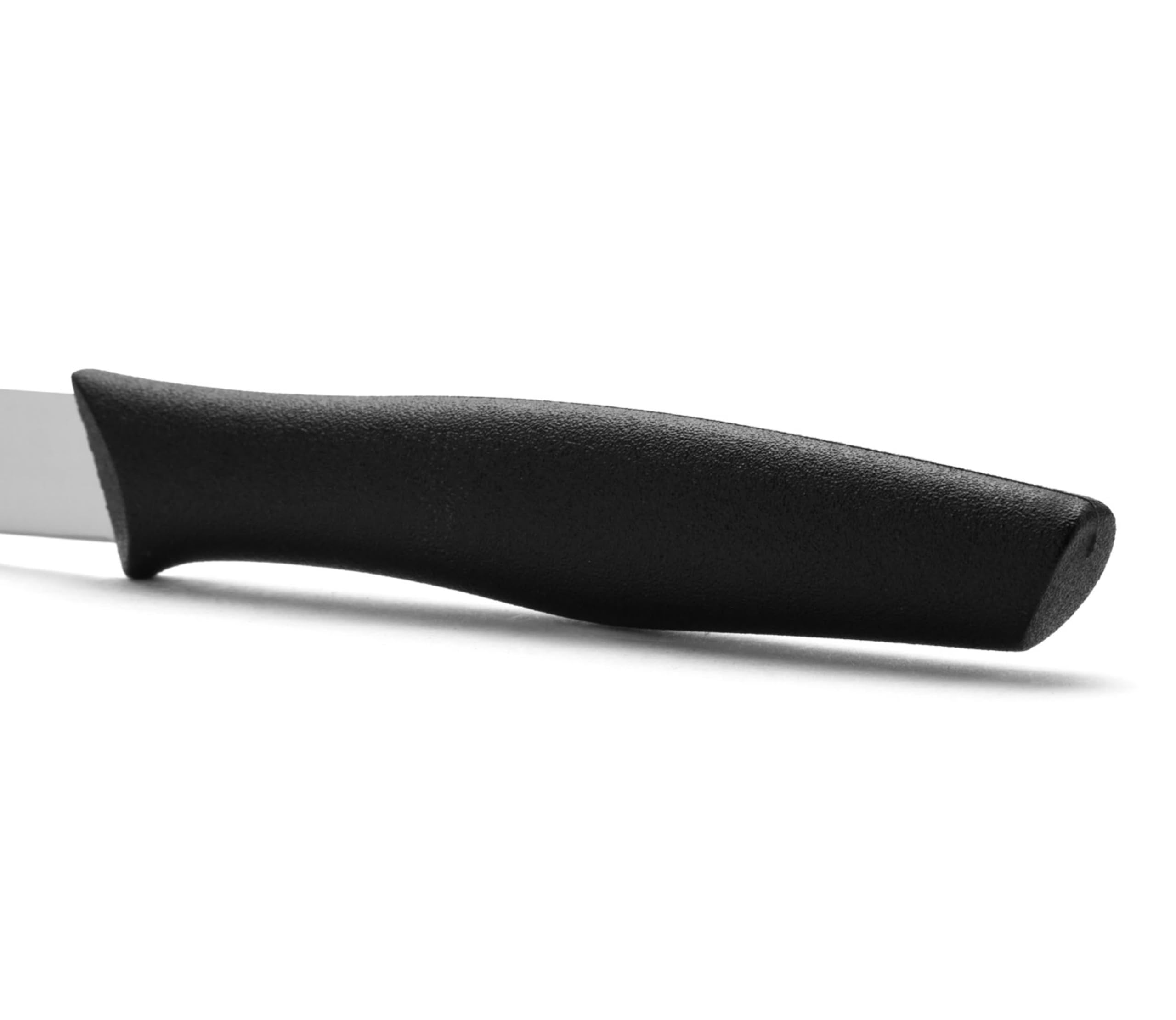 ARCOS Paring Knife 4 Inch Stainless Steel. Professional Kitchen Knife for Cut, Peel and Clean Food. Ergonomic Polyoxymethylene Handle and 100 mm Blade. Series Nova. Color Black