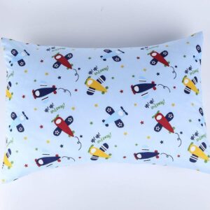 IBraFashion Toddler Pillowcases 2 Packs 100% Cotton 14x19 for 13x18, 12x16 Toddler Pillow Airplanes Printings Boys