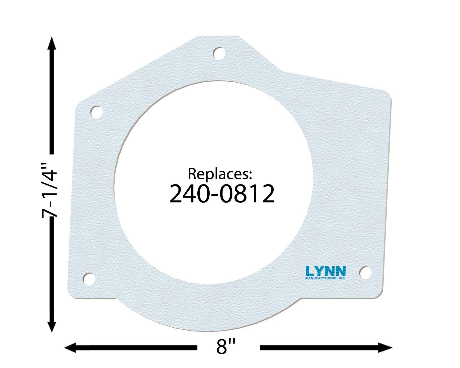 Lynn Manufacturing Replacement Quadrafire Combustion Blower Housing Gasket 240-0812, 2380J