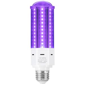 lee lighting blacklight bulb, 12w led uv ultraviolet blacklight ac90-265v