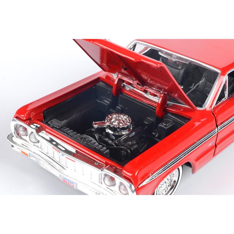 1964 Impala Red 1/24 Diecast Model Car by Motormax