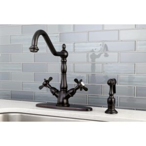 Kingston Brass KS1231BEXBS Essex Kitchen Faucet, 8-1/2 Inch in Spout Reach, Polished Chrome