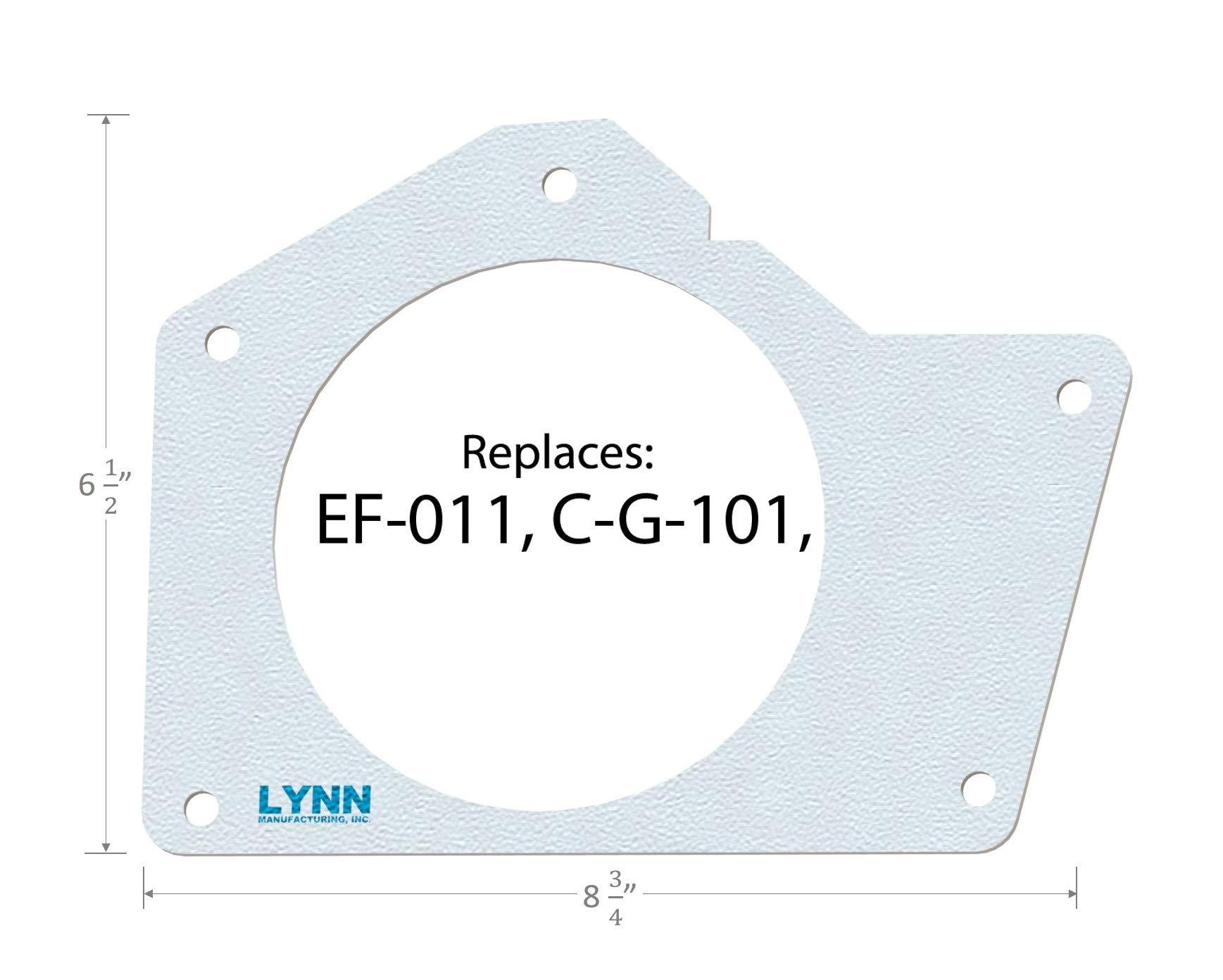 Lynn Manufacturing Pellet Stove Exhaust Blower Housing Gasket EF-011, C-G-101, 6105721, 61057210, 2103J