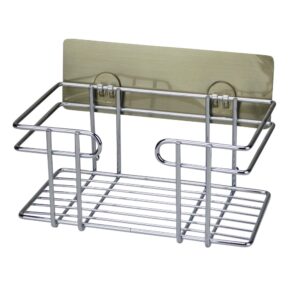 catch 101 all purpose bathroom kitchen wall caddy basket storage organizer with removable bracket - great for bathroom, kitchen, garage, laundry room