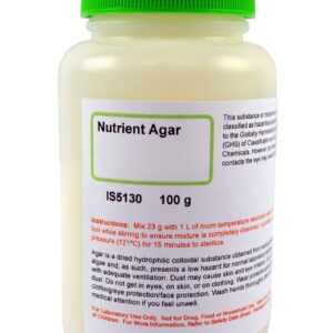 ALDON Innovating Science Nutrient Agar, 100g - General Purpose Growth Medium for Petri Dishes or Test Tube Slants - Makes 4 Liters - Perfect for Laboratory, Classroom & at Home Science Experiments