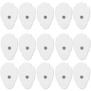 litetour 20 pieces tens unit replacement pads - universal 3.5mm snap-on tens electrode pads high conductivity, reusable electrodes pads for tens massager and muscle stimulation