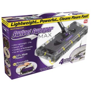 ontel swsmax swivel sweeper, purple