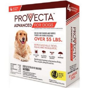 provecta 4 doses advanced for dogs, x-large/over 55 lb, red (063339)