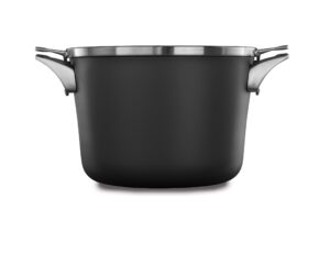 calphalon premier space saving nonstick 8qt stock pot with cover