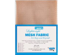 annie sup209-natural lightweight natural mesh fabric ltwt 18x54, 54 inches