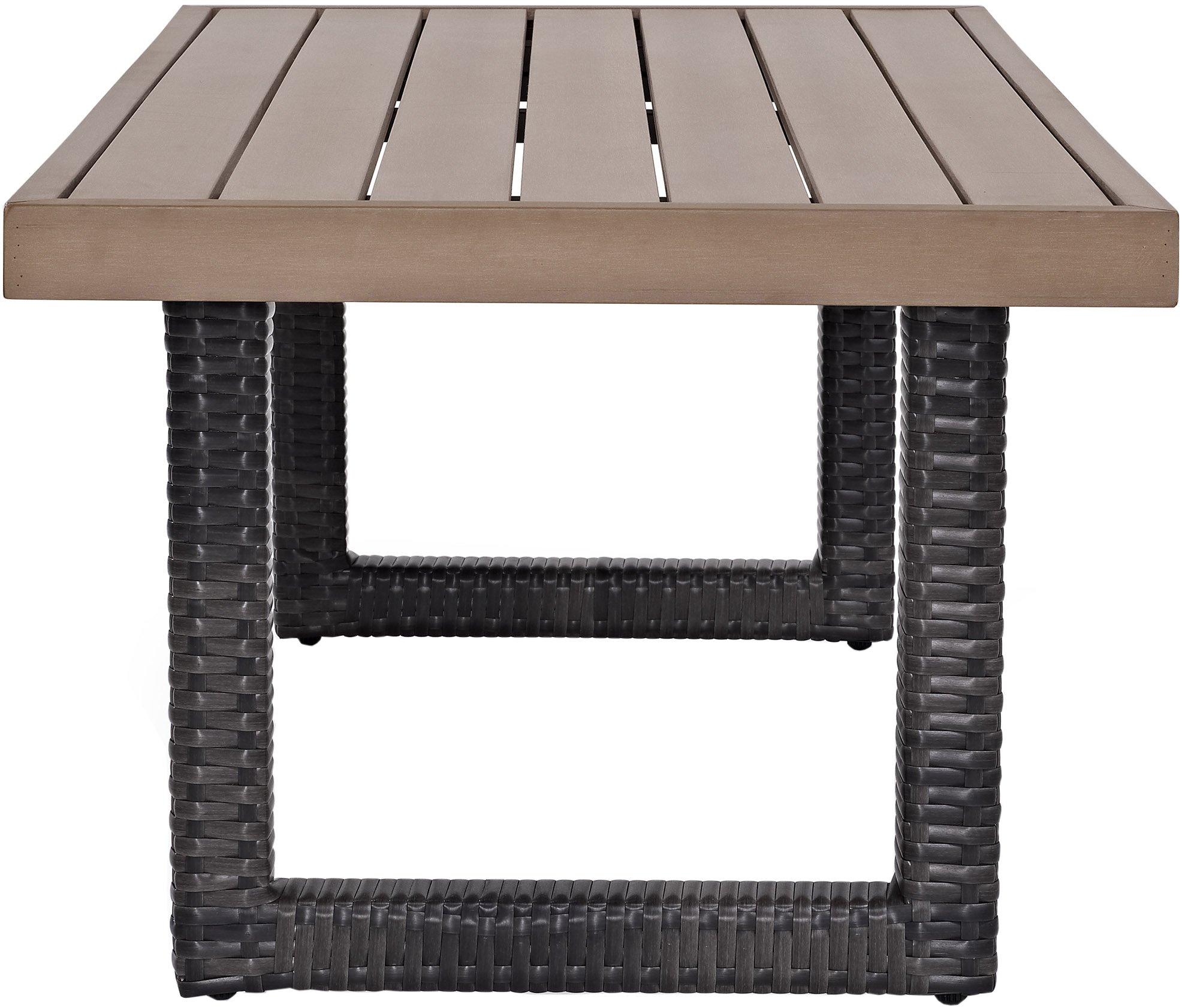 Crosley Furniture Beaufort Beaufort All Weather Rattan Wicker Outdoor Coffee Table for Patio, Deck, Porch, Brown