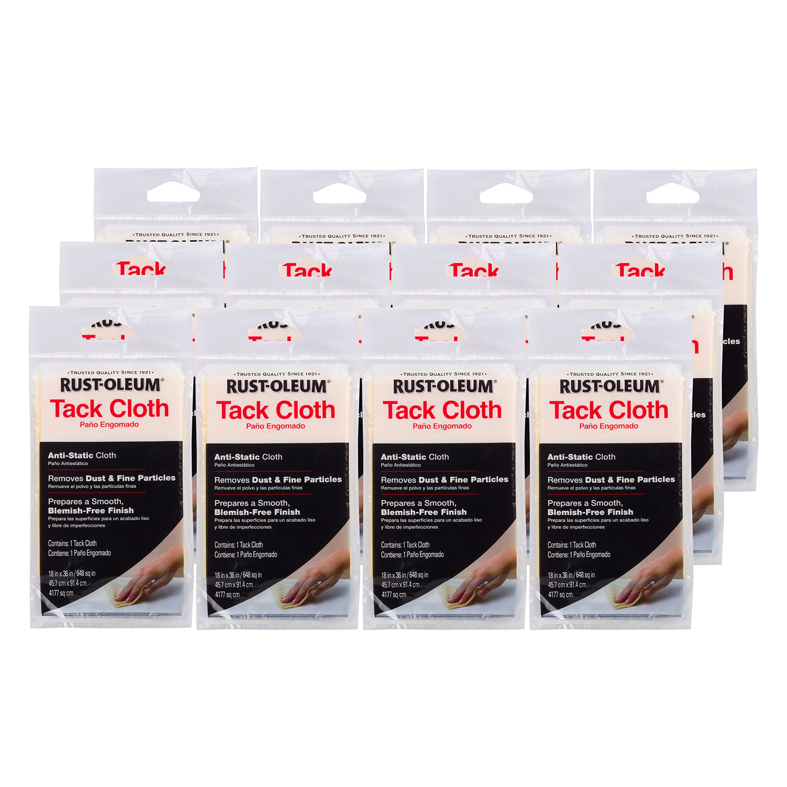 Rust-Oleum 301688-12 PK 301688 Tack Cloth, 12 Pack