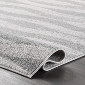 nuLOOM 3' x 5' Performance Indoor Area Rug, Non-Shed, Power Loomed High-Traffic Area Rug for Living Room, Bedroom, Home, Tristan Grey