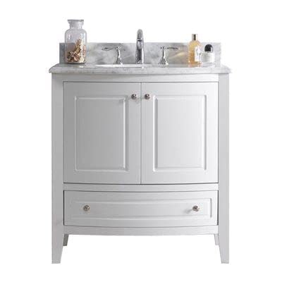 Laviva Estella 32 - White Cabinet White Carrara Marble Countertop