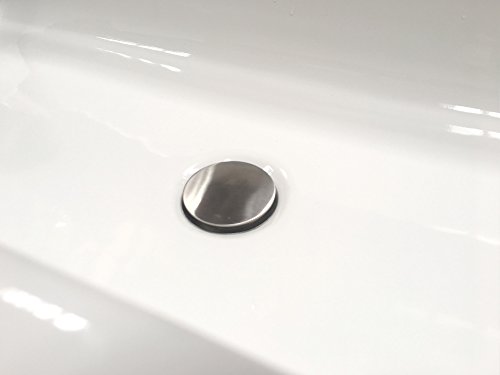 ALFI brand AB5009-BSS Popup Drain for Sink without Overflow, Brushed Stainless Steel