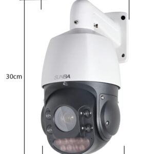 SUNBA 4K 8MP PTZ Camera Outdoor, IP PoE+ Security Dome, 20X Optical Zoom, Two Way Audio &Built-in TF Card Slot, 24x7 Automatic PTZ Tour, Night Vision up to 328ft (405-D20X 4K)