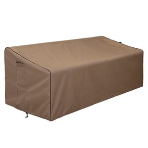 finnhomy outdoor patio bench sofa seat cover waterproof couch chair cover durable heavy duty outdoor furniture bench cover, 78”x 35" x 24"-32"