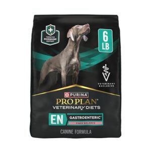 pro plan veterinary diets purina en gastroenteric fiber balance canine formula dog food dry - 6 lb. bag